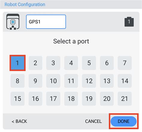 VEXcode Pro V5에서 GPS 센서 구성 VEX 라이브러리