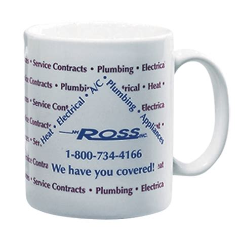 Customized 11 Oz White Ceramic Mug Promotional Ceramic Mugs