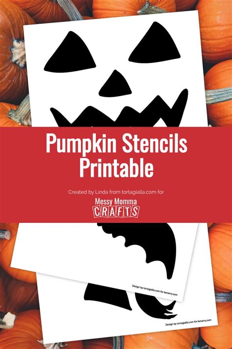 Pumpkin Stencils Printable Free Download Messy Momma Crafts