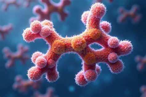 Detailed 3d Visualization Of A Complex Molecular Structure Potential Viral Or Cellular Component