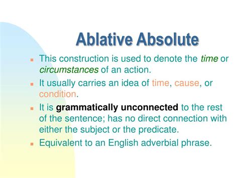 Ppt Ablative Absolute Powerpoint Presentation Free Download Id279253
