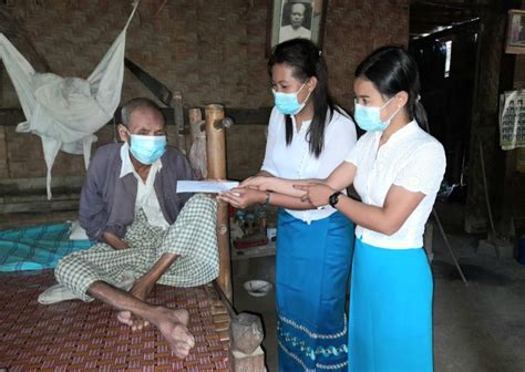 မြန်အောင်မြို့နယ်၌ မသန်စွမ်း ၃၇ ဦးအား လူမှုဝန်ထမ်းဦးစီးဌာနမှ ထောက်ပံ့ငွေ များပေးအပ