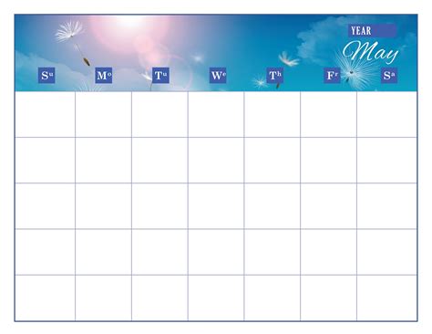 일정 템플릿 5 월 Pixabay의 무료 이미지