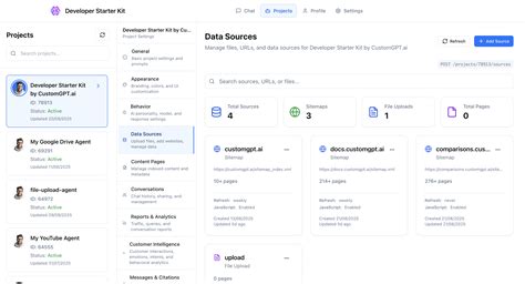 Customgpt Developer Starter Kit Open Source Ui For Rag Applications
