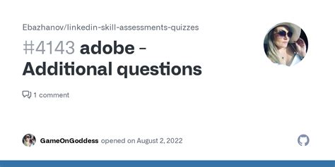 Adobe Additional Questions · Issue 4143 · Ebazhanovlinkedin Skill