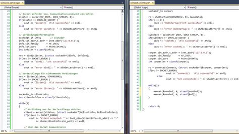 C Winsock Tcp Client Datenaustausch Send Recv Hd German Deutsch Youtube