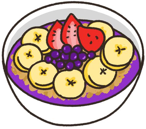 アサイーボウルのイラスト ONWAイラスト