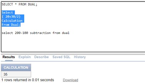 Dual Table In Oracle And Its Uses In Database Diksha Oracle Training Centre