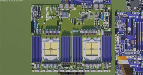 Asrock Racks Dual Socket Sp5 Based Genoa2d24g 2l Motherboard Recreated In Minecraft 1 12 2
