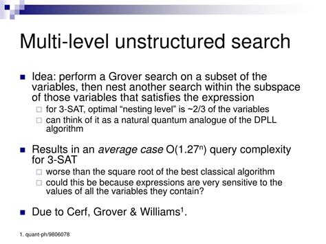 Ppt Classical And Quantum Algorithms For Boolean Satisfiability