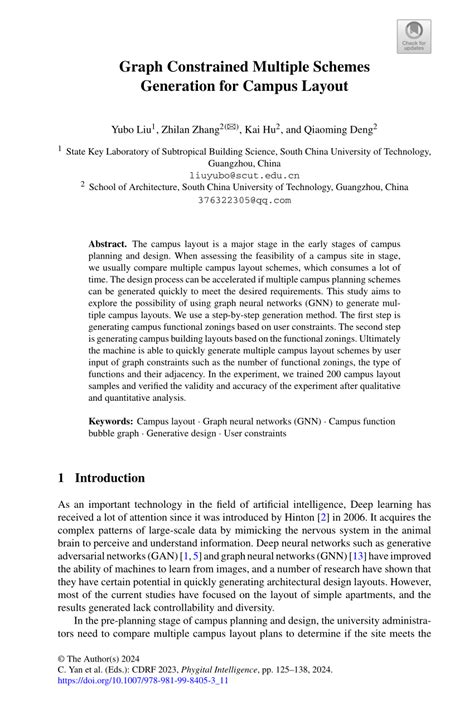 Pdf Graph Constrained Multiple Schemes Generation For Campus Layout
