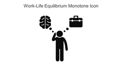 Work Life Equilibrium Monotone Icon In Powerpoint Pptx Png And Editable Eps Format PPT Slide