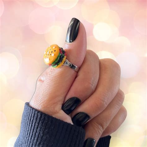 Hamburger Ring Etsy