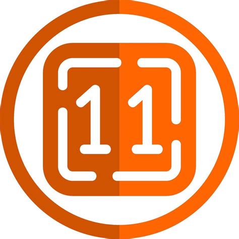 Eleven Glyph Orange Circle Icon 41676314 Vector Art At Vecteezy