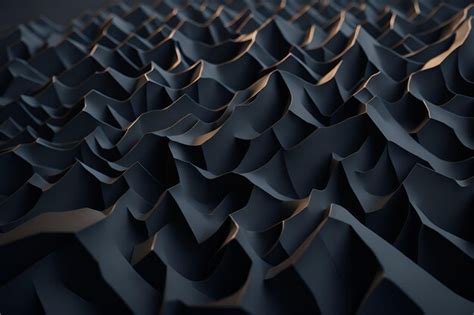 Premium Ai Image Photo Of An Abstract Art Installation Featuring A Multitude Of Curved Shapes