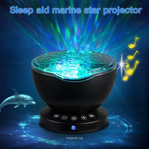 Calming Autism Sensory Led Light Projector Relax Ocean Night Music Projection Shopee Malaysia