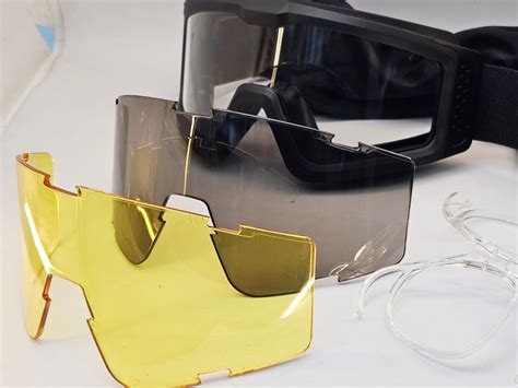 Окуляри тактичні захисні маска для ЗСУ 3 змінних скла в комплекті 2мм колір чохол балістичні