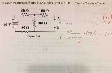 solved given the circuit in figure 8 3 calculate v th and