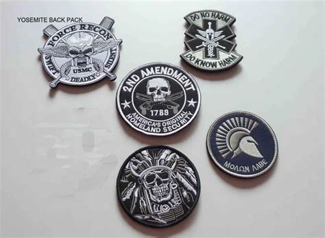 자수 군사 패치 특수 부대 패치 해골 전술 미군 배지 백팩 재킷military Patchpatch Tacticalarmy Badges Aliexpress