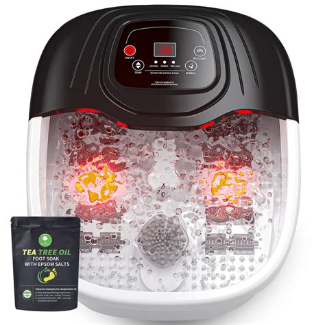 Buy Foot Spa Bath Massager With Heat Epsom Saltbubbles Vibration And