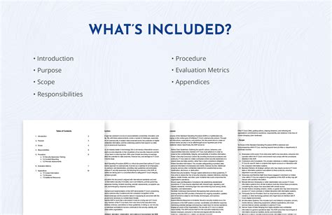 IT Security Awareness SOP Standard Operating Procedure Template In