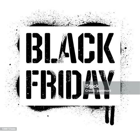 스텐실 블랙 프라이데이 판매 비문 흰색 배경에 검은 낙서 인쇄 벡터 디자인 스트리트 아트 그래피티에 대한 스톡 벡터 아트 및 기타 이미지 Istock
