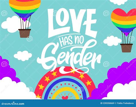 Lgbt Lettering Slogan Pride Concept In Hand Drawn Style Keep Calm And