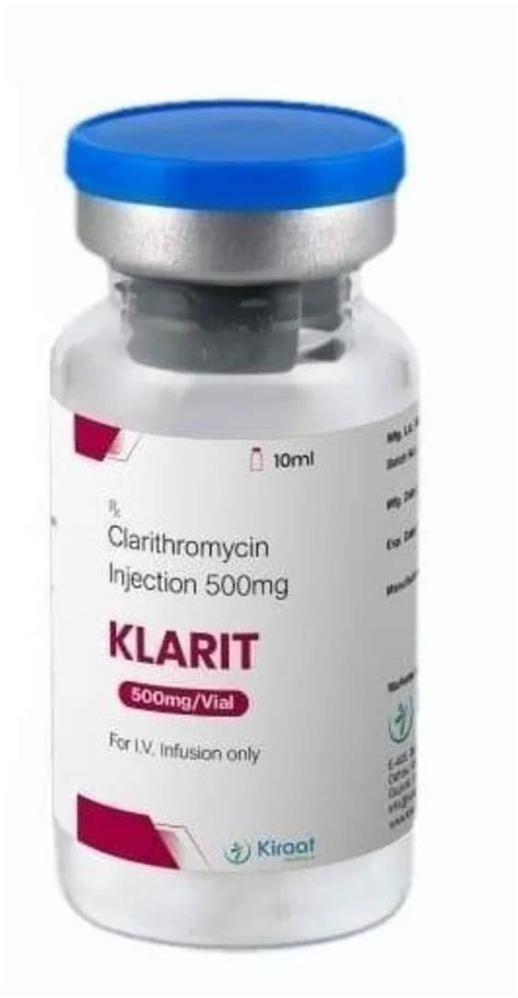 Clarithromycin 500mg Injection At ₹ 1190 Vial Clarimin 500mg Injection In Ahmedabad Id