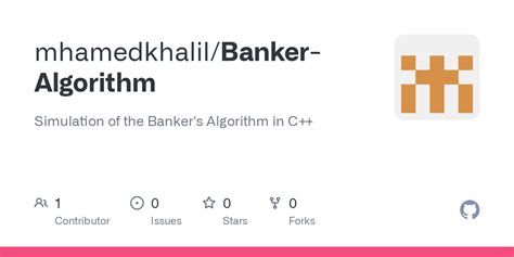 Github Mhamedkhalil Banker Algorithm Simulation Of The Banker S