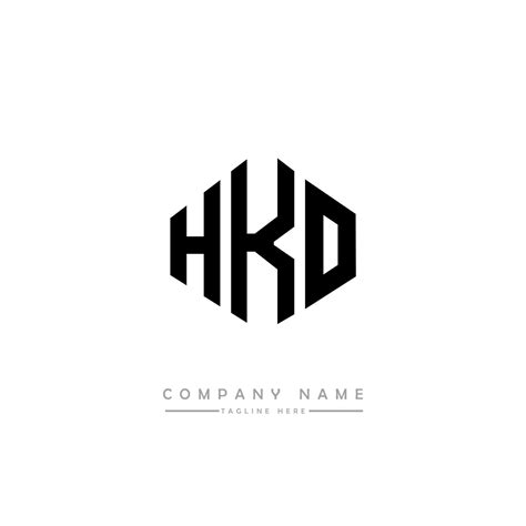 Hko Letter Logo Design With Polygon Shape Hko Polygon And Cube Shape Logo Design Hko Hexagon