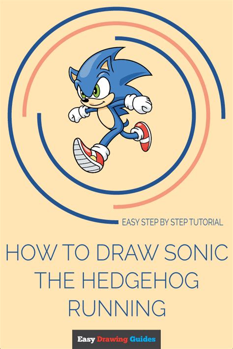 How To Draw Sonic The Hedgehog Running Really Easy Drawing Tutorial
