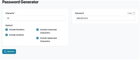 password generator tinydevkit