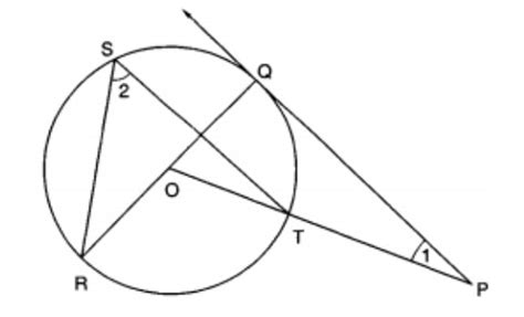 PQ Is A Tangent From An External Point P To A Circle With Centre O