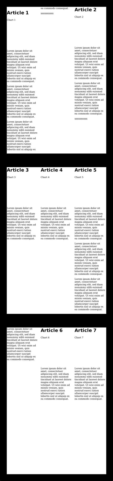 Html How To Break The Newspaper Style 3 Column Layout In Css Stack