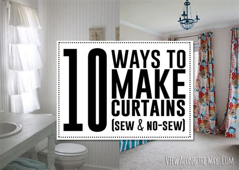 10 Ways To Make Curtains Sew No Sew