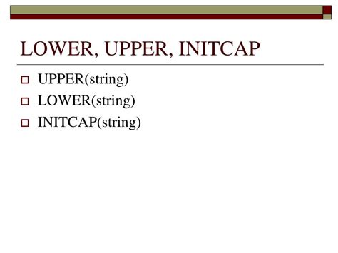 Ppt Single Row Functions Powerpoint Presentation Free Download Id