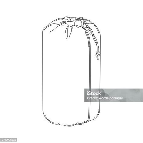 손으로 그린 만화 벡터 일러스트 레이 션 캠핑 Ditty 가방 아이콘 절연 백색에 가방에 대한 스톡 벡터 아트 및 기타 이미지 가방 개념 개념과 주제 Istock