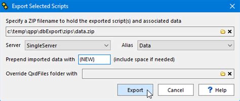 Scripts Exporting Scripts And Related Data