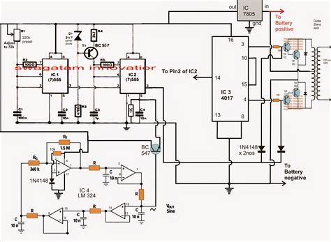 sine wave inverter circuit diagram with full explanation