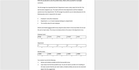 Solved Write The Pseudocode To Solve The Problem Below