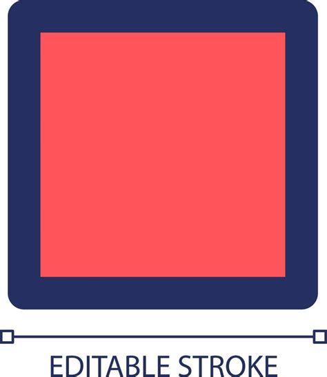 Stop Button Red RGB Color Ui Icon Pause Playing Multimedia Player Control Simple Line Element