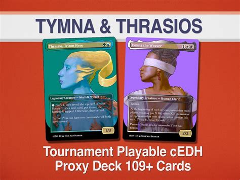 Tymna And Thrasios Tournament Ready Cedh Deck 108 Proxy Cards Etsy