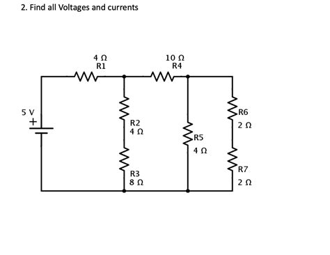 Solved 2 Find All Voltages And Currents Chegg Com