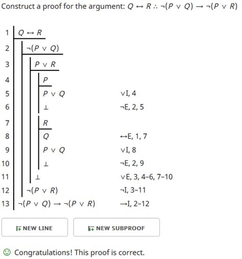 Logic Conditional Proof With Negated Disjunctions Biconditional Premise Mathematics Stack