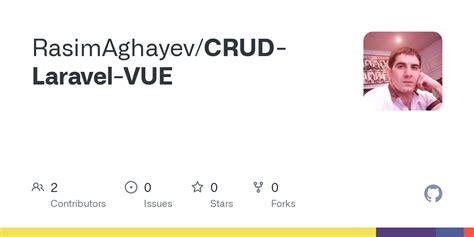 Github Rasimaghayev Crud Laravel Vue