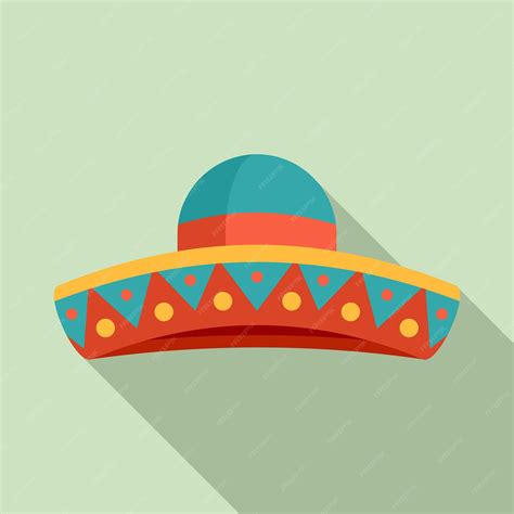 Premium Vector Sombrero Hat Icon Flat Illustration Of Sombrero Hat