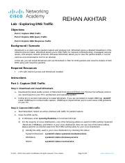 Wireshark Lab Exploring DNS Traffic Course Hero