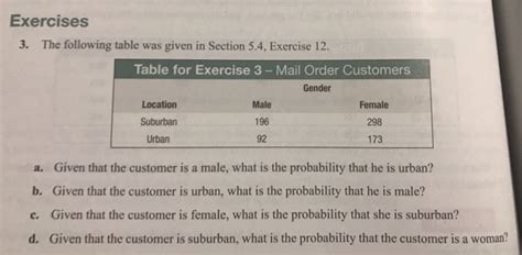 solved exercises 3 the following table was given in section