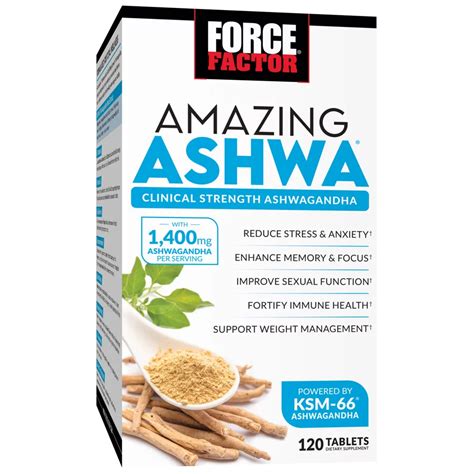 Force Factor Amazing Ashwa Tablets Shop Herbs And Homeopathy At H E B