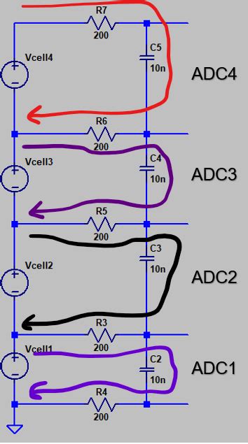 How To Calculate RC Filter Time Constant Of Parallel Battery Cell Filters Electrical